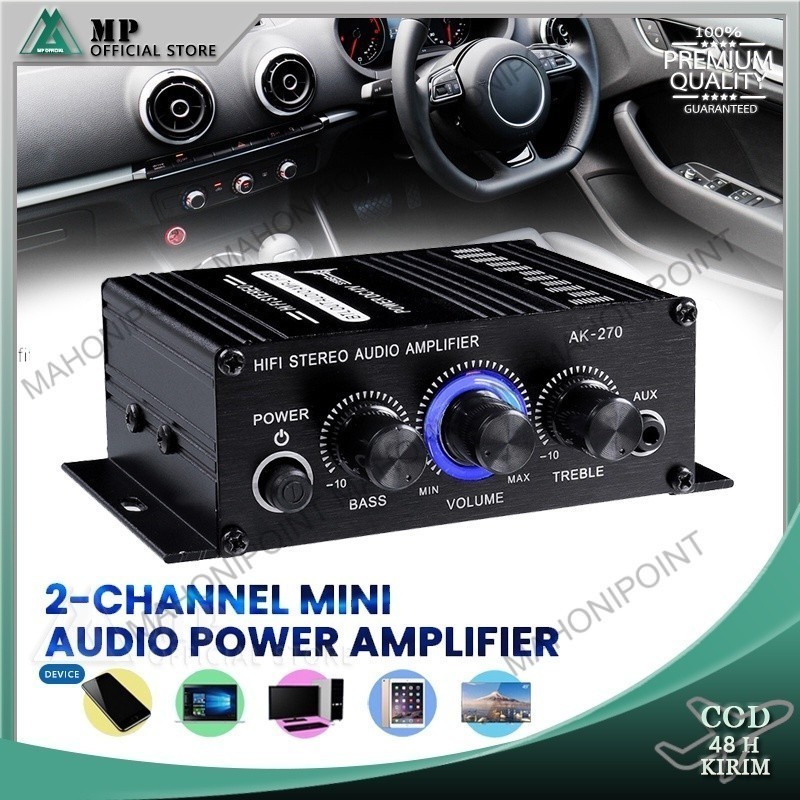 Jual 【COD】 AK270 AK160 Power Amplifier Bluetooth Mobil Digital ...