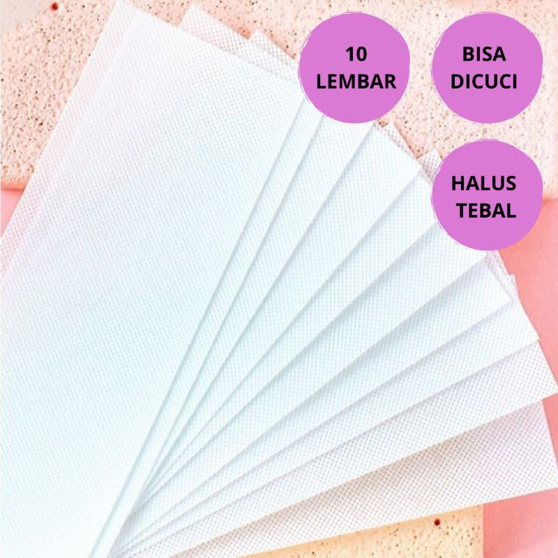 Jual (10 lembar) Kertas Waxing 2 Sisi / Strip / Striper Kertas Wax bisa dicuci / Spatula kayu ...