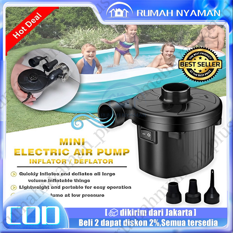 Jual Pompa Angin Listrik/kolam renang/kasur angin bisa sedot/Pompa Angin Listrik Electric Air ...