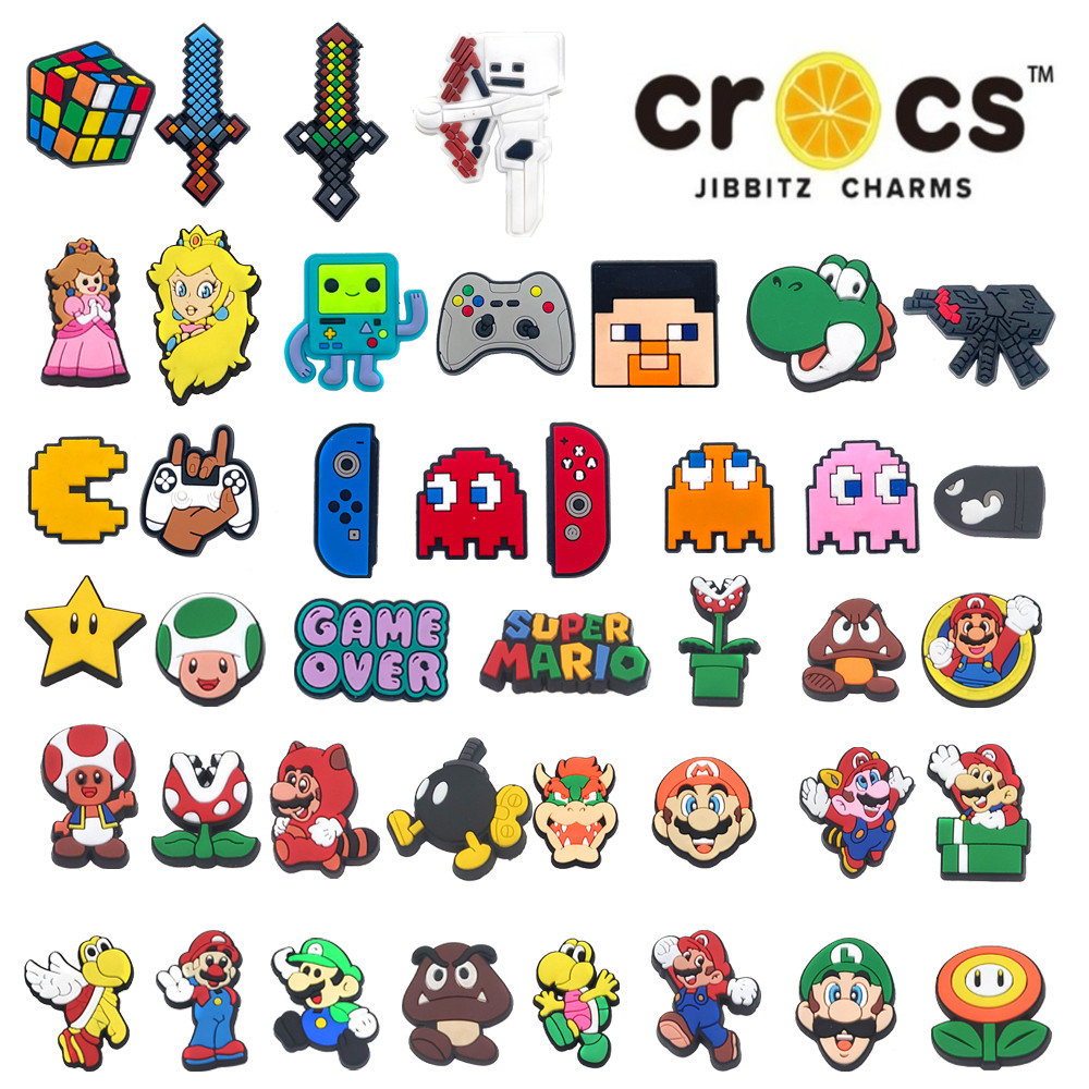 Jual Crocs Jibbitz Pin Sandal Super Mario Game Sendal Hiasan Flat Baim ...