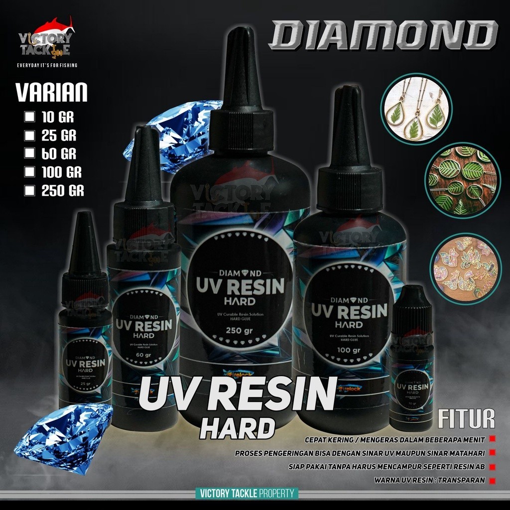 Jual EXTRA BONUS | FIRELOCK RESIN UV HARD 100 | 250 GRAM | RESIN CLEAR | UV RESIN HARD | RESIN ...