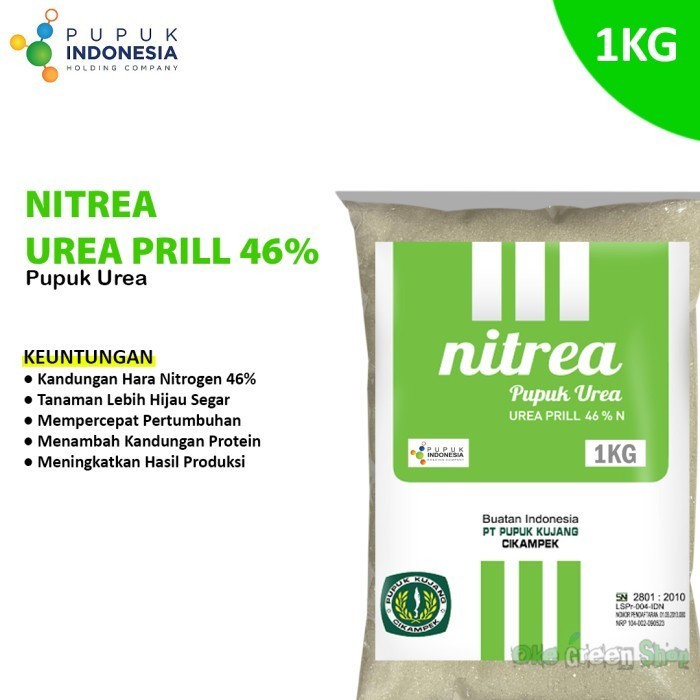 Jual 1 KG - Pupuk Tanaman Nitrea Urea Prill 46% Sayuran Buah | Shopee ...