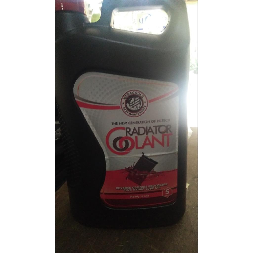 Jual Air Radiator Coolant Warna Merah MegaCools Galon 5 Liter | Shopee ...