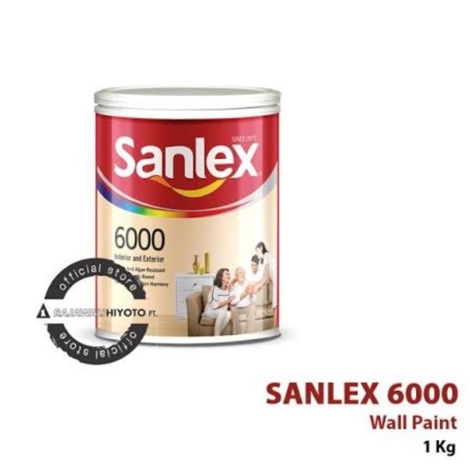 Jual Cat Tembok Sanlex 6000 White 1Kg Ready Bandung | Shopee Indonesia