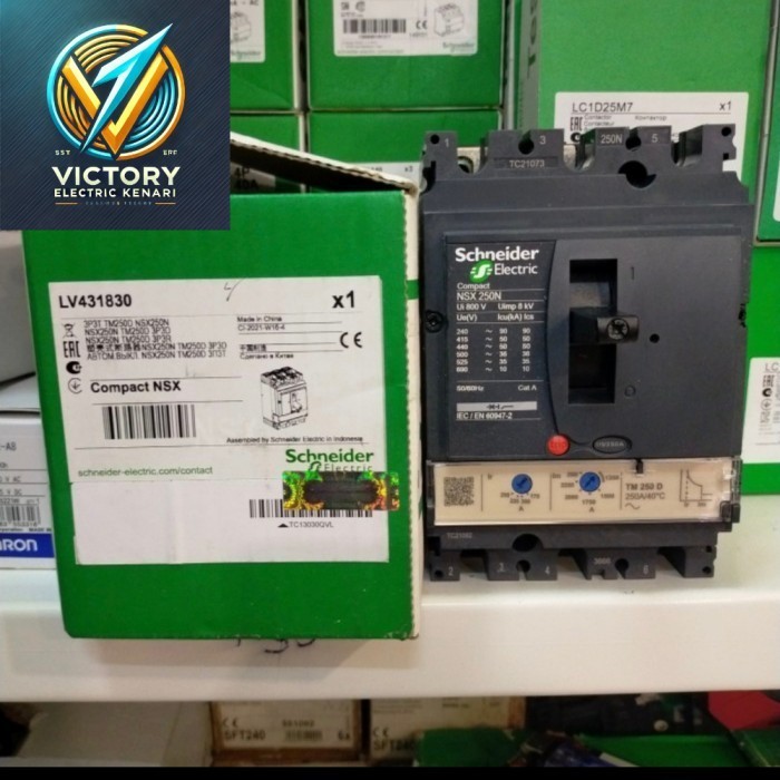 Jual MCCB SCHNEIDER NSX250N 3P 250A LV431830 RM250D ORIGINAL TMD ...