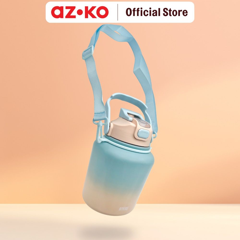 Jual AZKO Ataru 1.1 ltr Joy Botol Vacuum Flask - Biru Soft Tumbler ...