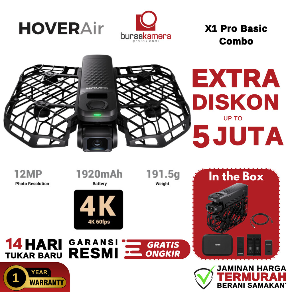 Jual HoverAir Hover Air X1 Pro Standard Self-Flying Camera Pocket-Sized Drone Camera Foldable ...