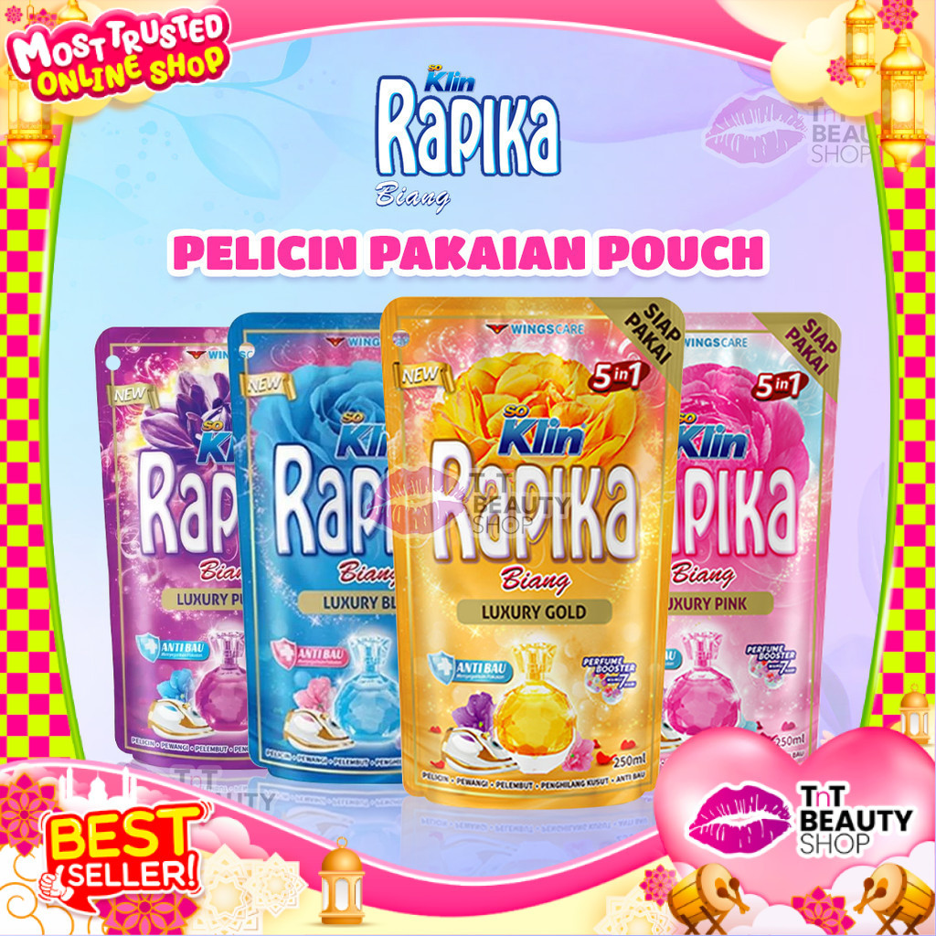 Jual RAPIKA Biang 5 In1 Pouch 250ml Pelicin Pakaian | TnT Beauty Shop ...