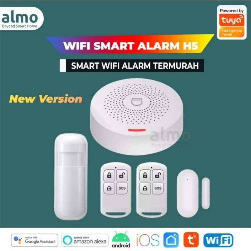 Jual ALMO H5 Smart Siren Wireless Alarm Rumah Tuya Smart Life Wifi | Shopee Indonesia