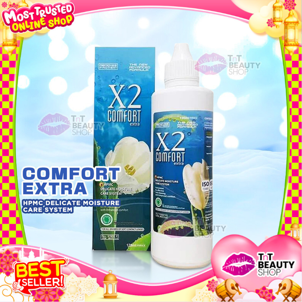 Jual X2 Comfort Multi Purpose Solution 120 ML Cairan Softlens | TnT Beauty Shop | Shopee Indonesia