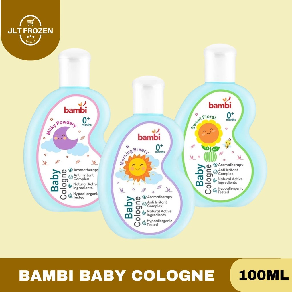 Jual Bambi Baby Cologne Morning Breezy / Milky Powdery / Sweet Floral ...