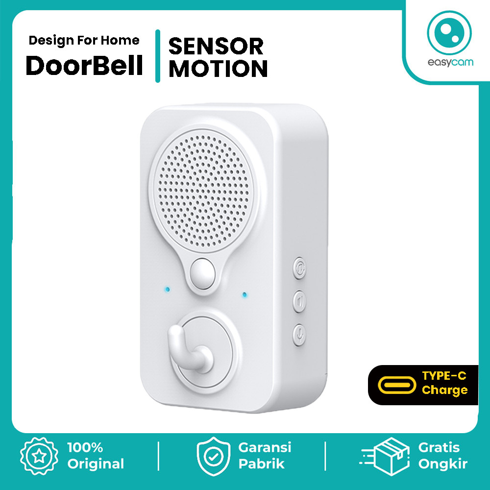 Jual EASYCAM Bel Pintu Sensor Motion Sensor Gerak Infrared Otomatis ...