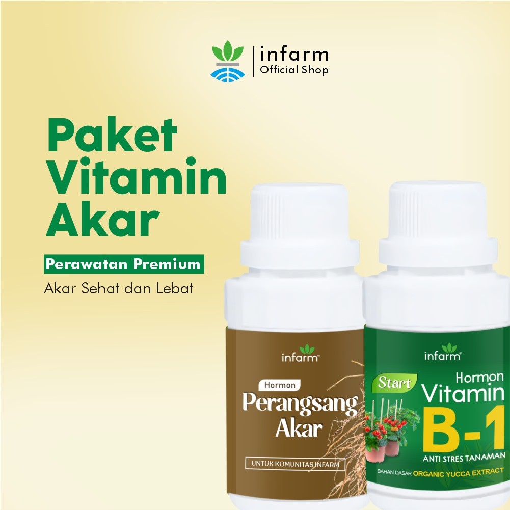 Jual INFARM - Paket Vitamin Akar Nutrisi Perangsang Akar Penguat Akar Vitamin B1 Cair 100ml ...