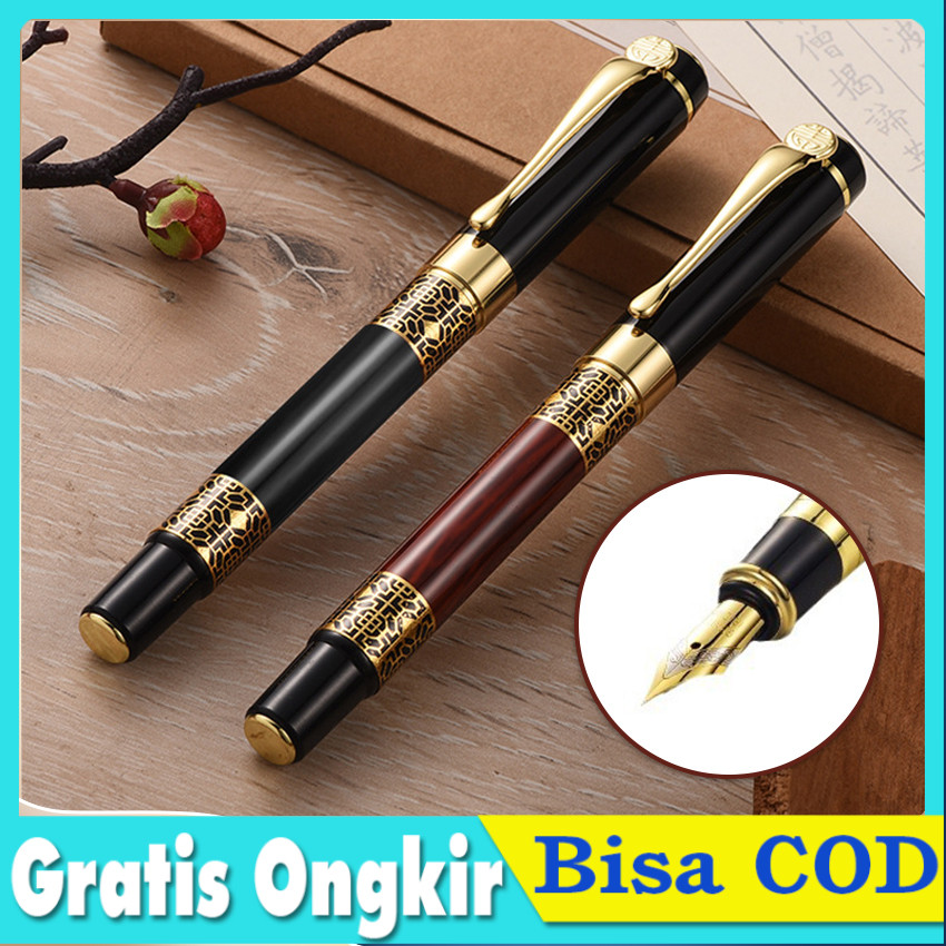 Jual Pena Kaligrafi Arab Kayu Jati - Mata Pena 0.7mm Stainless Steel ...