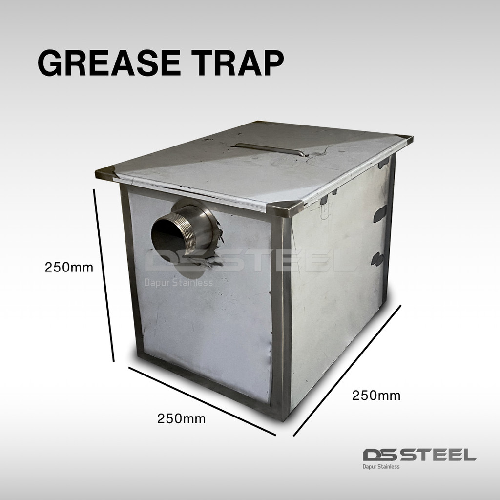 Jual DS STEEL Grease Trap Ukuran 25 x 25 x 25 cm /Grease trap Stainless ...