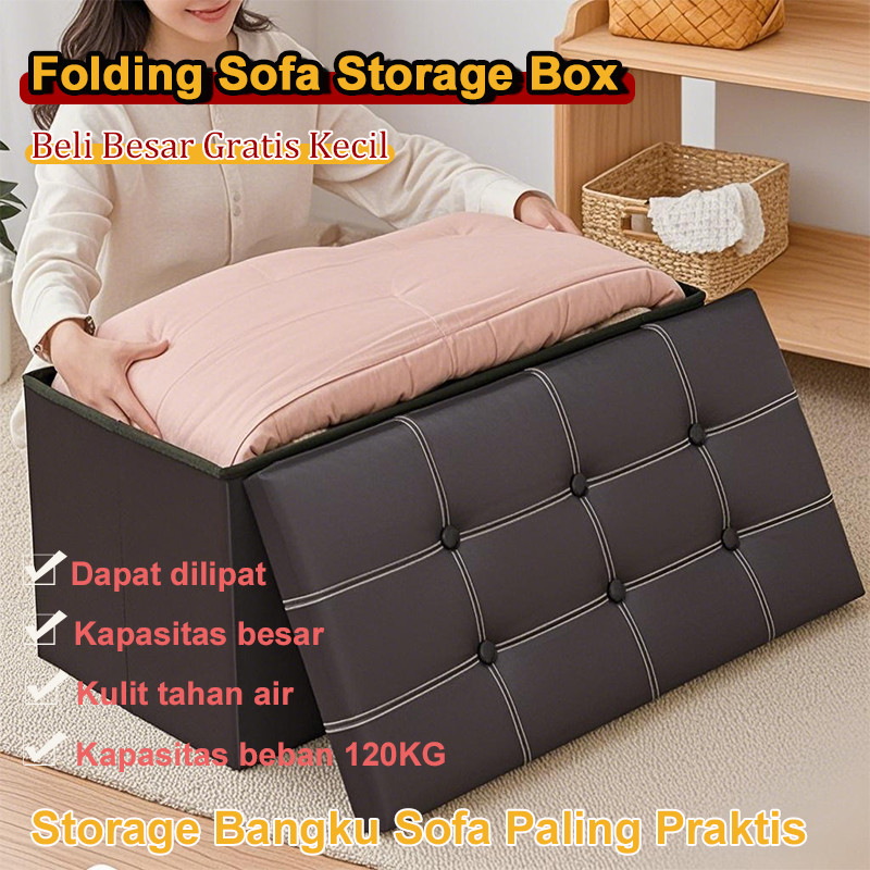 Jual Storage Bangku Sofa Paling Praktis / Sofa Storage Box Kursi Box ...
