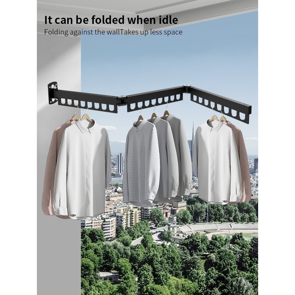 Jual LMK___(&&) Rak jemuran lipat dinding, tebal dankuat.aluminium ...