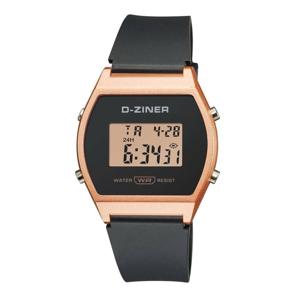 Jual Original Jam Tangan Wanita Dziner 8214 Rubber Digital Water ...
