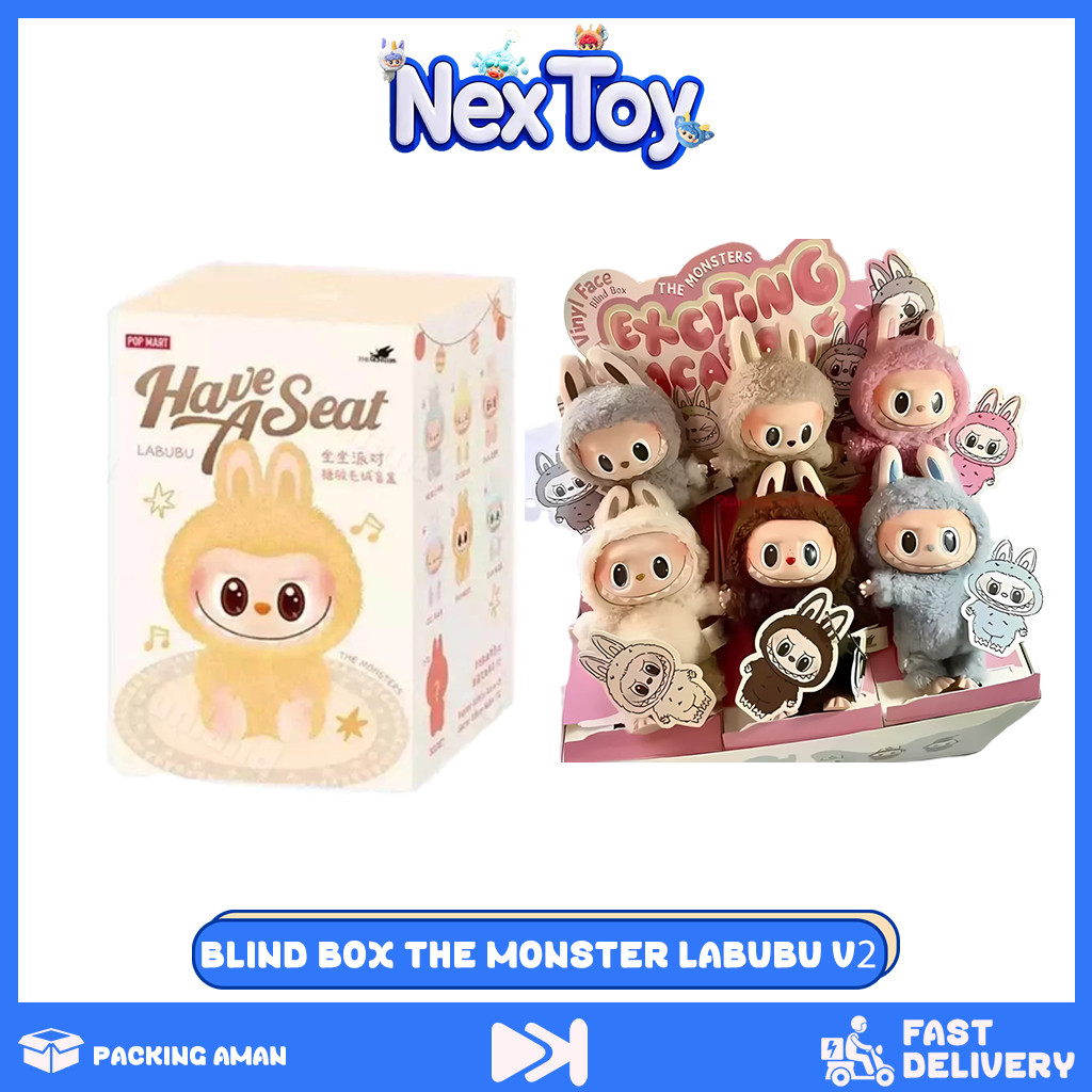 Jual NEXTOY Blind Box The Monster Labubu V2 - Have A Seat Labubu / V2 ...
