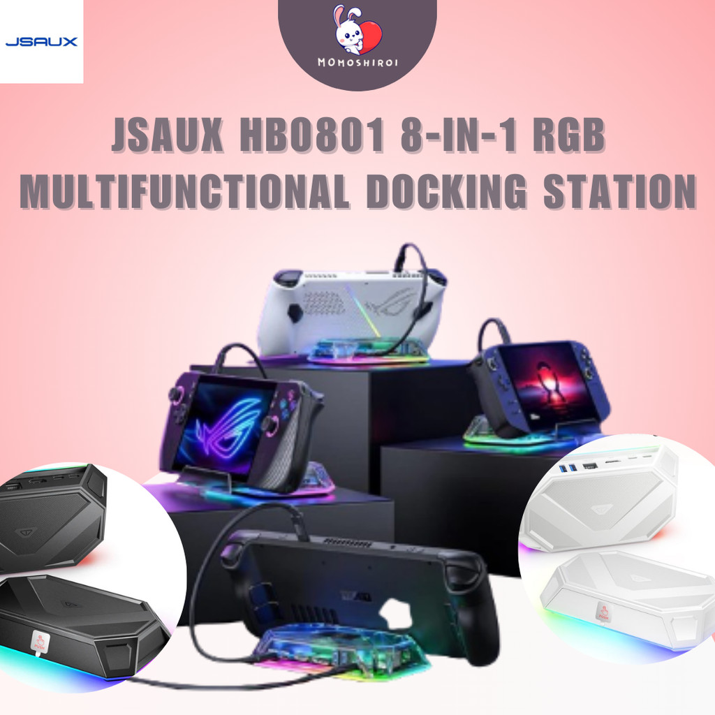 Jual JSAUX HB0801S HB0801 8-in-1 RGB Docking Station for Lenovo Legion Go USB HUB Dock Steam ...