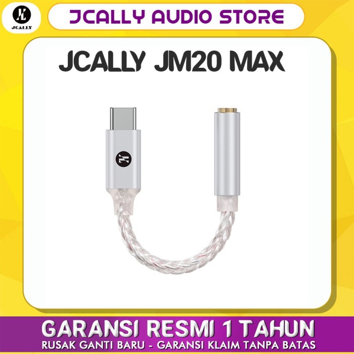Jual JCALLY JM20 MAX CS43131 Chip DAC Type C to 3.5mm Adapter Converter ...