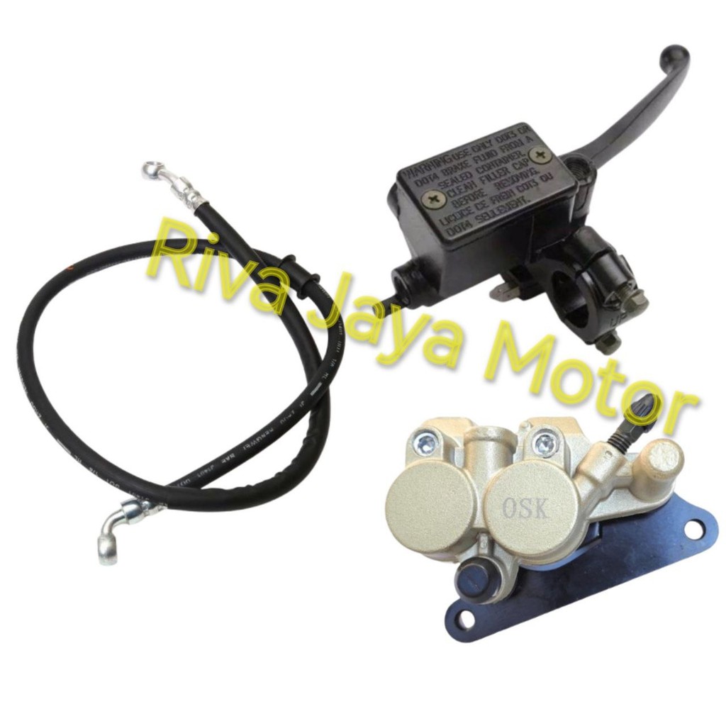 Jual Kaliper Set + Master Rem Atas + Bawah Selang Rem Depan Supra X Fit New Karisma Supra X 125 ...