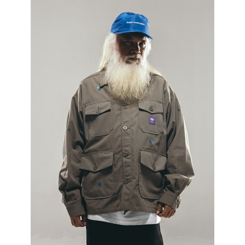 Jual UNKL347 Jacket Field Olive Model Simpel ZETA | Shopee Indonesia