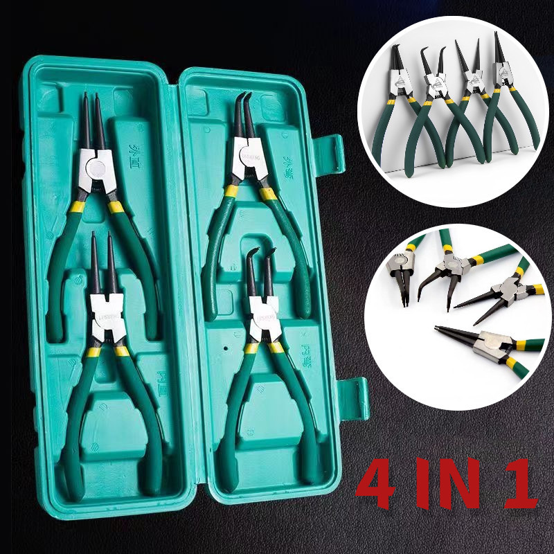 Jual 4 IN 1 7 Inch Set Tang Circlip Bengkok Tang Circlip tang snap ring ...