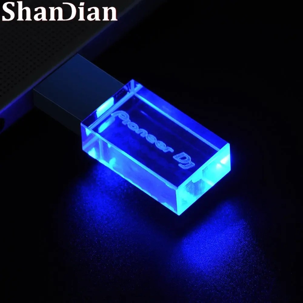 Jual Colorful LED USB Flash Drive 128GB Custom Logo High Speed Writing ...