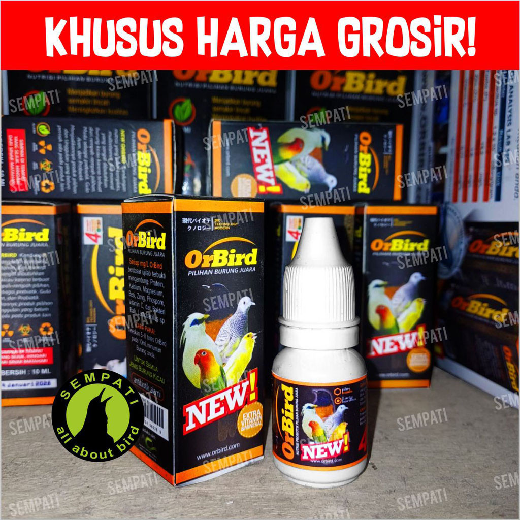 Jual GROSIR New Nutrisi Orbird Obat Burung Sakit Mata Serak Pilek ...
