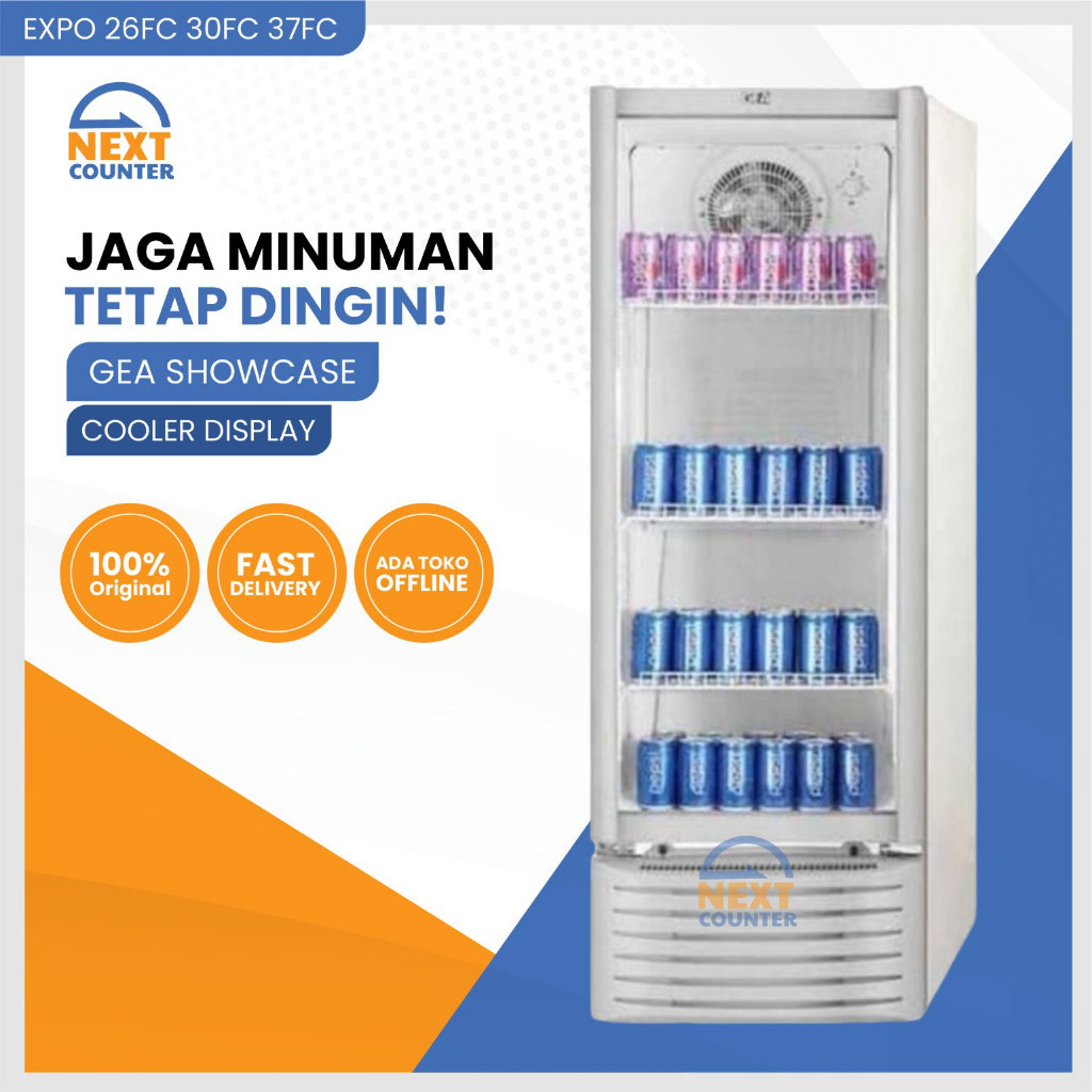 Jual GEA SHOWCASE COOLER DISPLAY BEVERAGE MINUMAN EXPO 26 FC 30 FC 37 ...