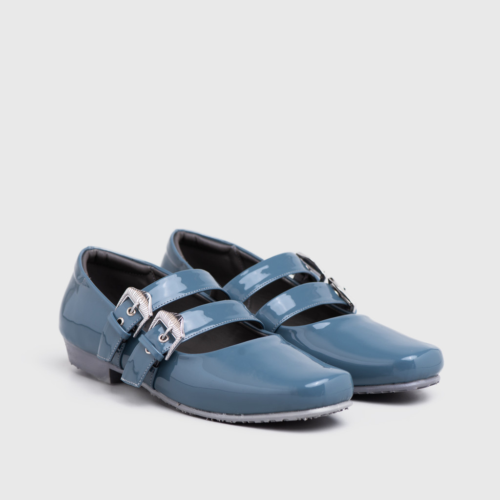Jual Adorableprojects - Baleva Flat Shoes Blue Mirage | Shopee Indonesia