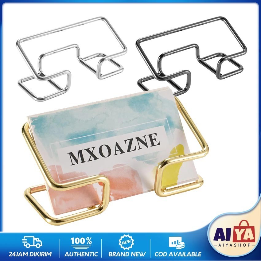 Jual Stand Kartu Nama Meja Logam - Tempat Name Card Holder Kotak ...