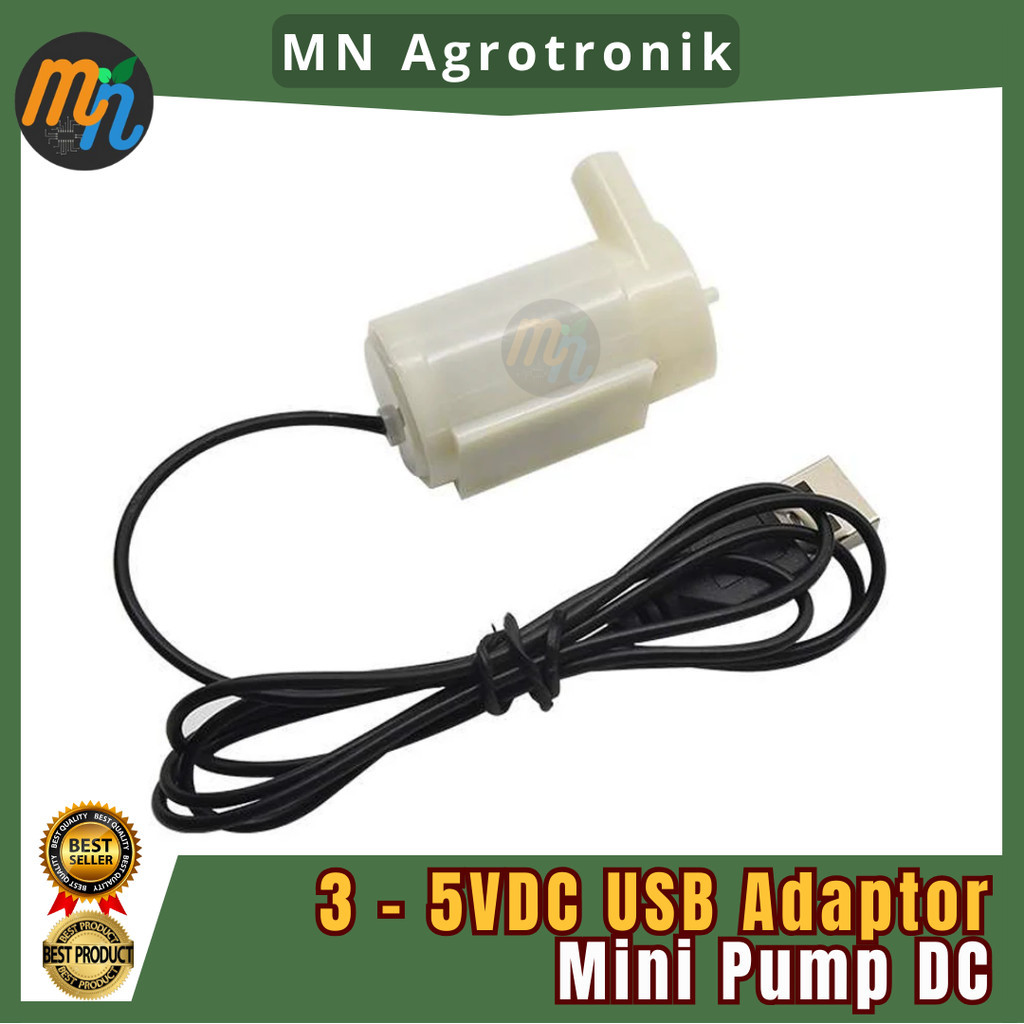 Jual MINI PUMP/POMPA MOTOR DC SUBMERSIBLE VERTICAL DC 5V USB ADAPTOR ...