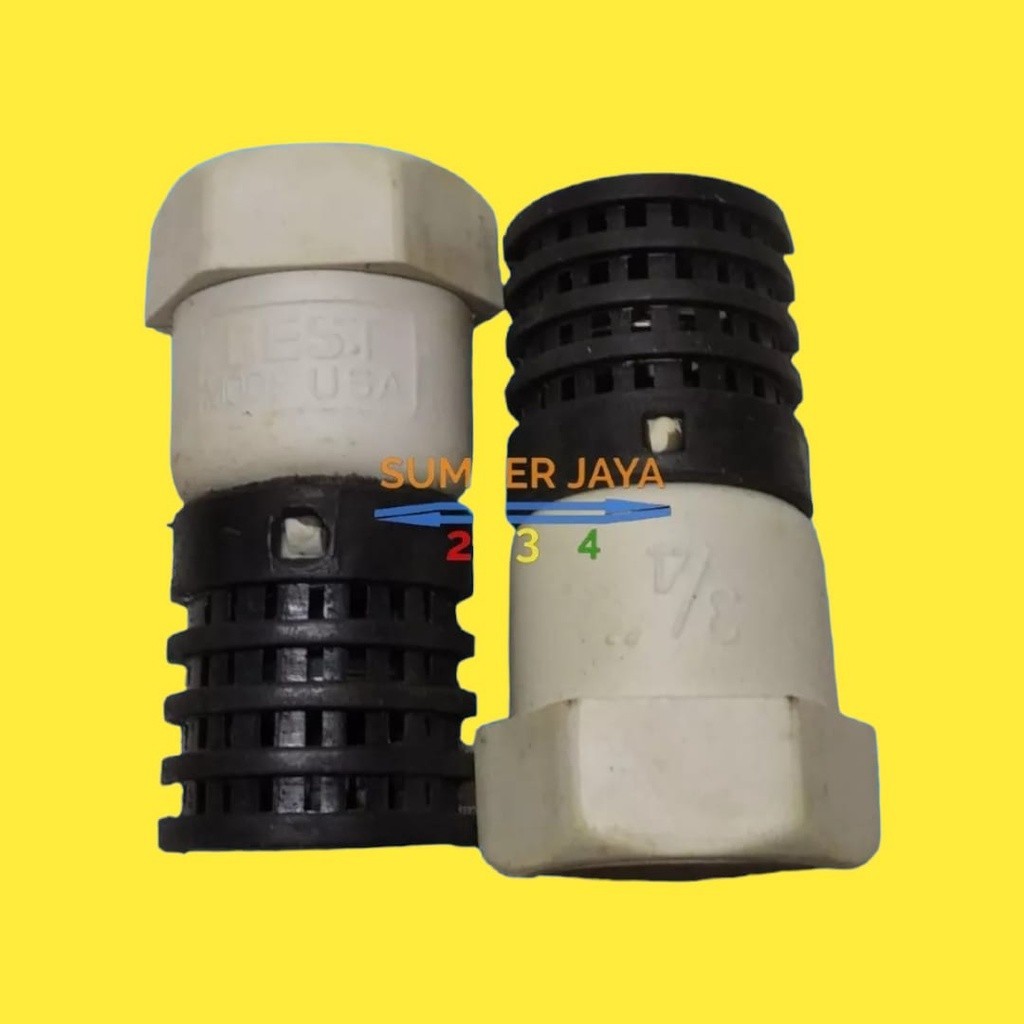 Jual Foot klep PVC 3/4 inch/ foot valve 3/4 inch plastik per stenlish ...
