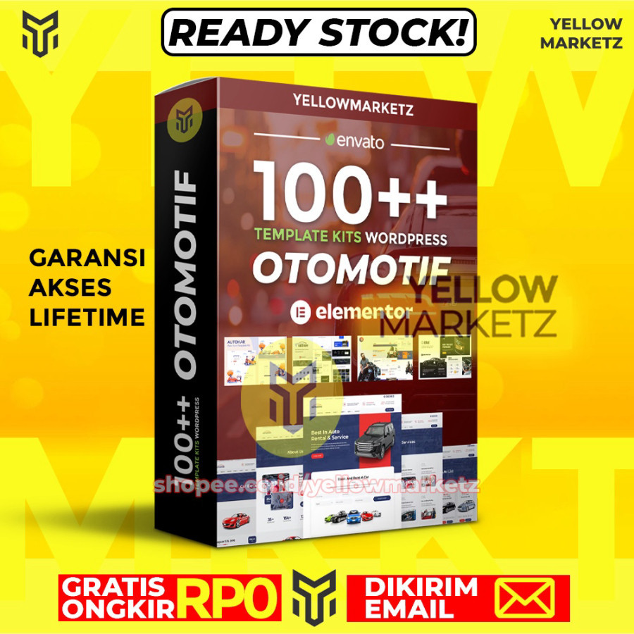 Jual [312] 100 TEMPLATE WEB OTOMOTIF - Template Layout Website Otomotif ...