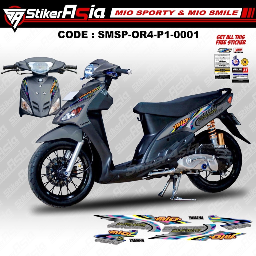 Jual STRIPING MIO SPORTY / STIKER MIO / STICKER MIO SMILE / DECAL MIO ...