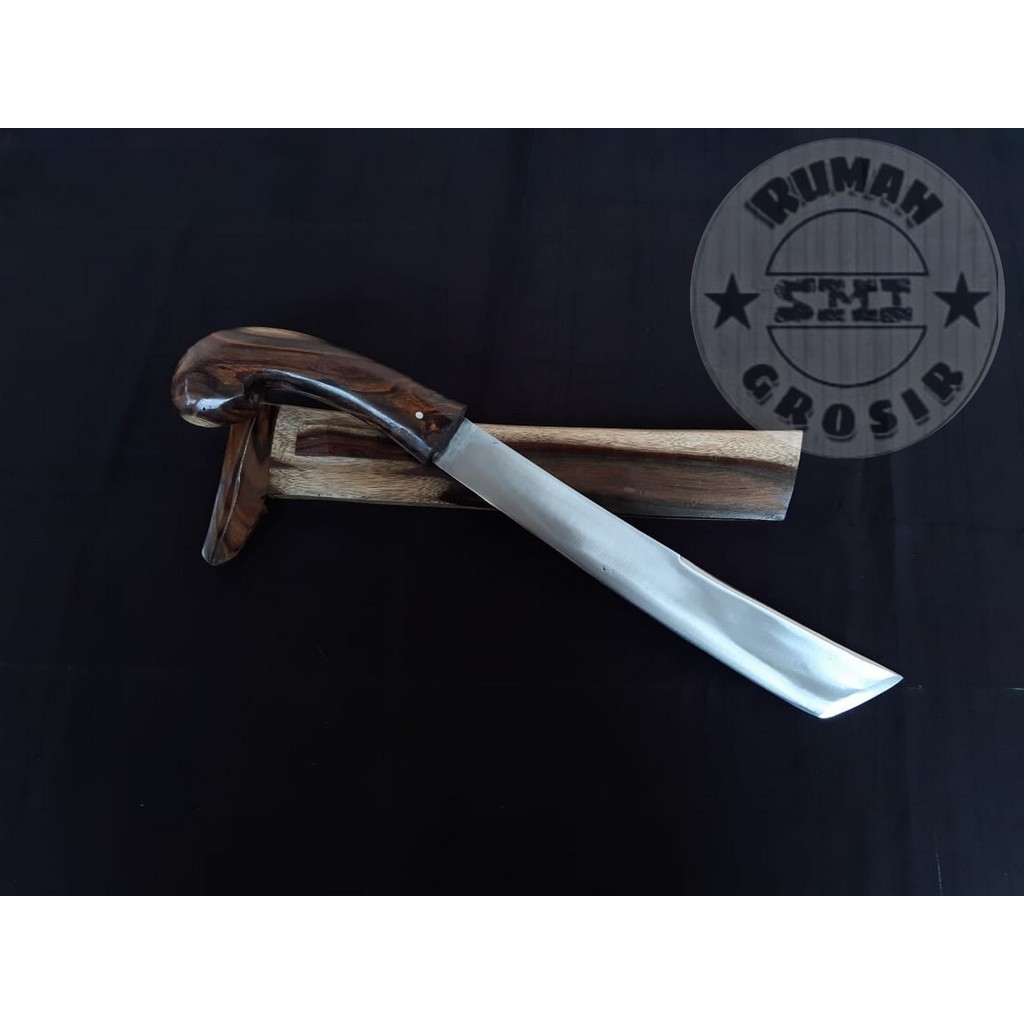 Jual GOLOK Kopak Rawing Asli Cibatu Baja Per kayu sonokeling panjang 45 ...