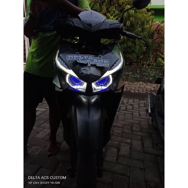 Jual Projie Biled Vario LED 125/150 l Bi-led Shord BMW Honda Vario 2015 ...