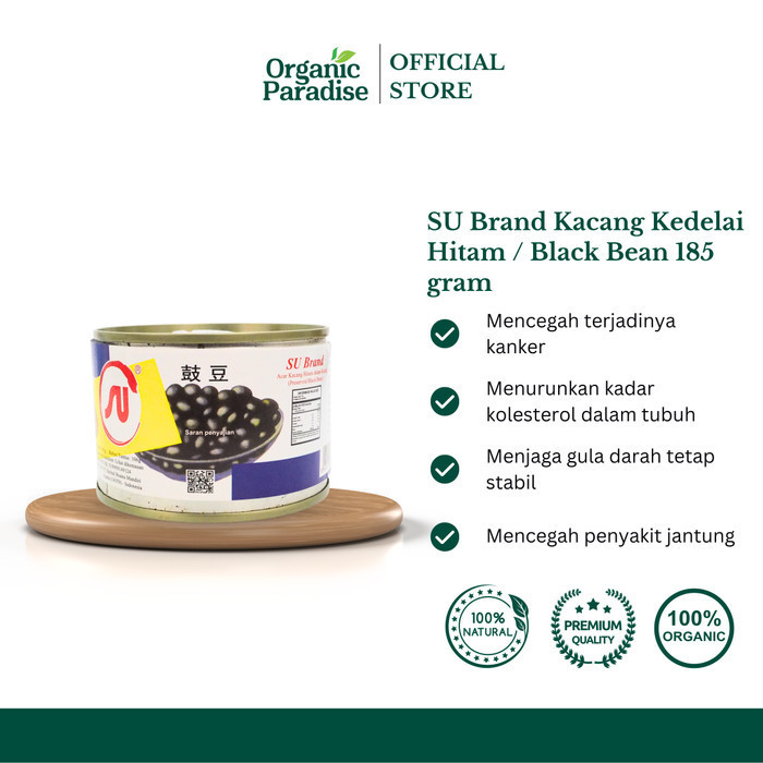Jual SU Brand Kacang Kedelai Hitam / Black Bean 185 gram | Shopee Indonesia