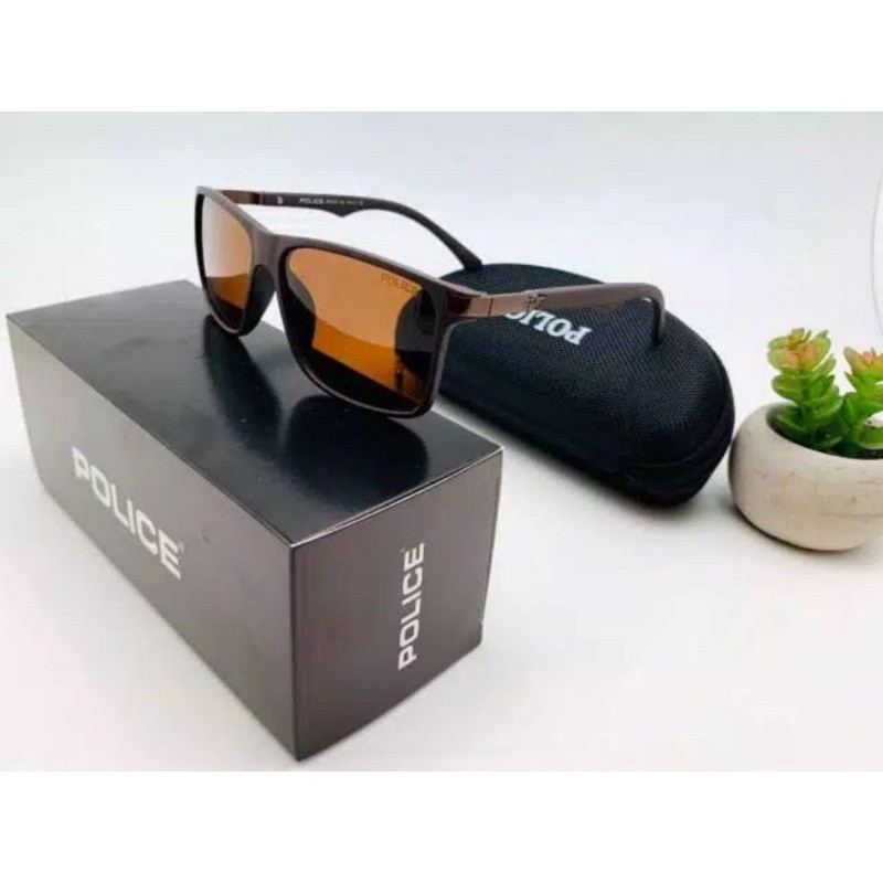 Jual Kacamata Pria Keren Lensa Polarized POLICE P603 Full Set | Shopee ...