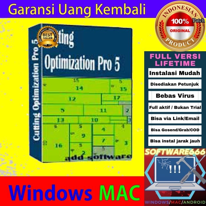 Jual Software Cutting Layout: Cutting Optimization Pro 5 [WIN] SOFTWARE - APLIKASI - PC | Shopee ...