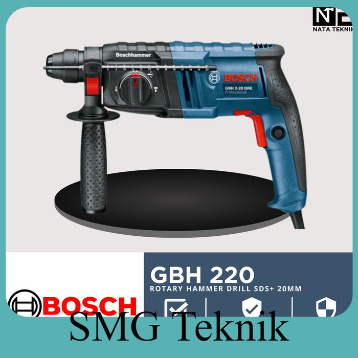 Jual Berkualitas MESIN BOR BETON SDS BOSCH GBH 2-20 ROTARY HAMMER DRILL ...