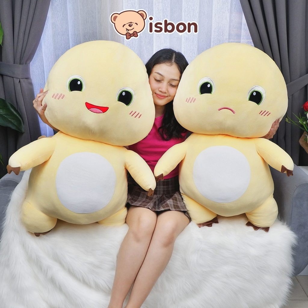 Jual ISTANA BONEKA Dino Kuning Squishy Yellow Dino 32inch Mini Lucu ...