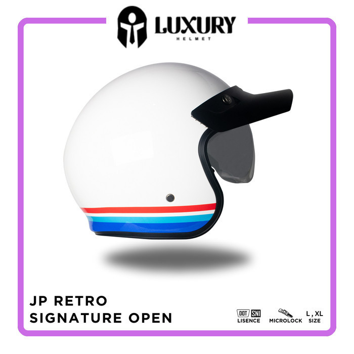 Jual Helm Half Face JP Retro Signature Open SO 05 | Shopee Indonesia