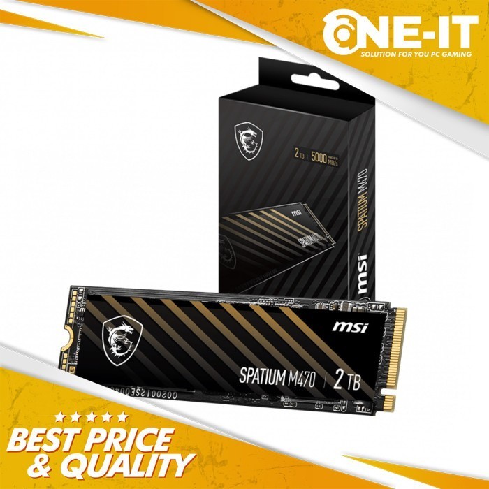 Jual SSD MSI SPATIUM M470 PCIe 4.0 NVMe M.2 2TB | Shopee Indonesia