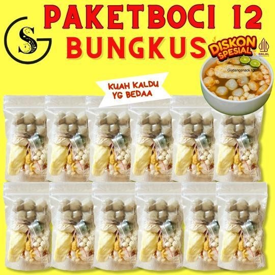 Jual BASO ACI 12 BUNGKUS PAKET USAHA DIJAMIN HEMAT Kuah pedas | Shopee ...
