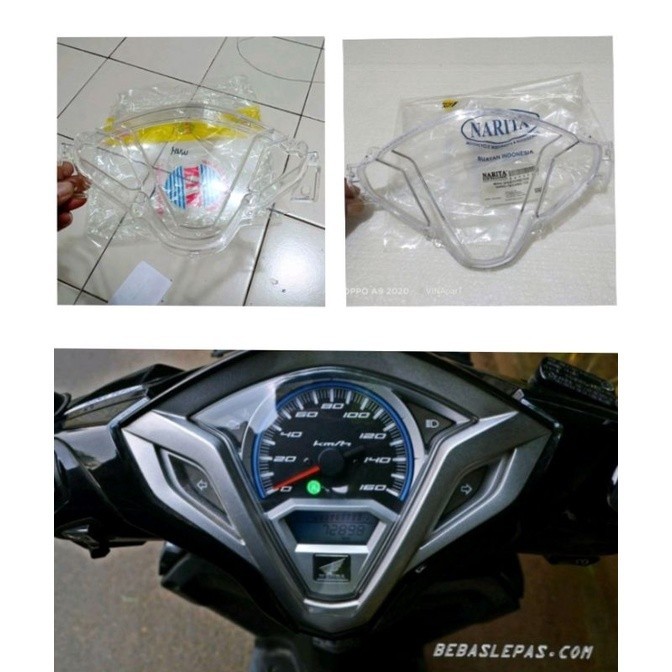 Jual mika speedometer vario 125 FI techno 125 old bohlam KZR merk win ...