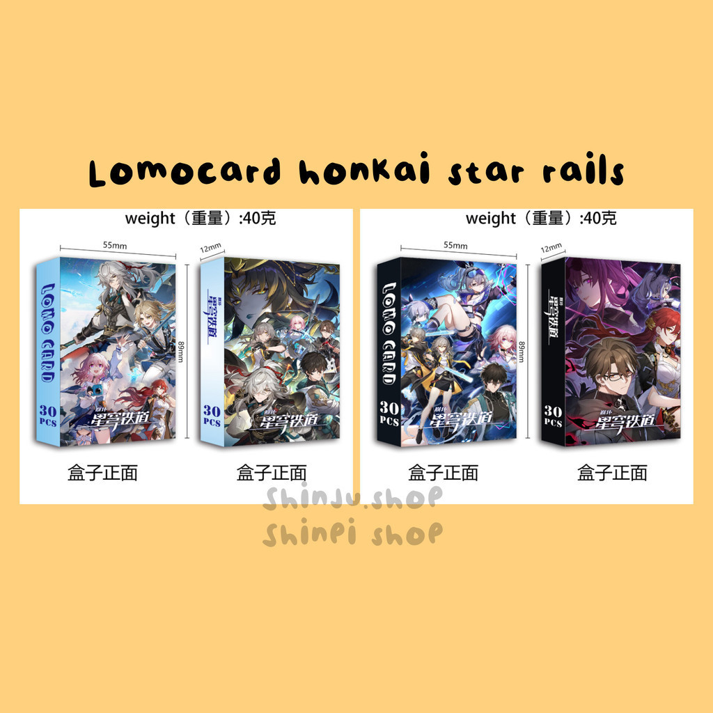 Jual [30pcs] PACK PHOTOCARD HONKAI STAR RAILS 30PCS CARD PHOTO CARD ...
