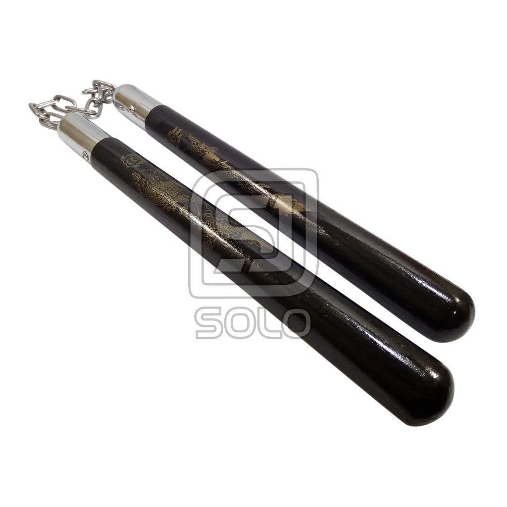 Jual Double Stick KAYU NAGA Nunchaku Ruyung Burce Lee Baton Wood ...